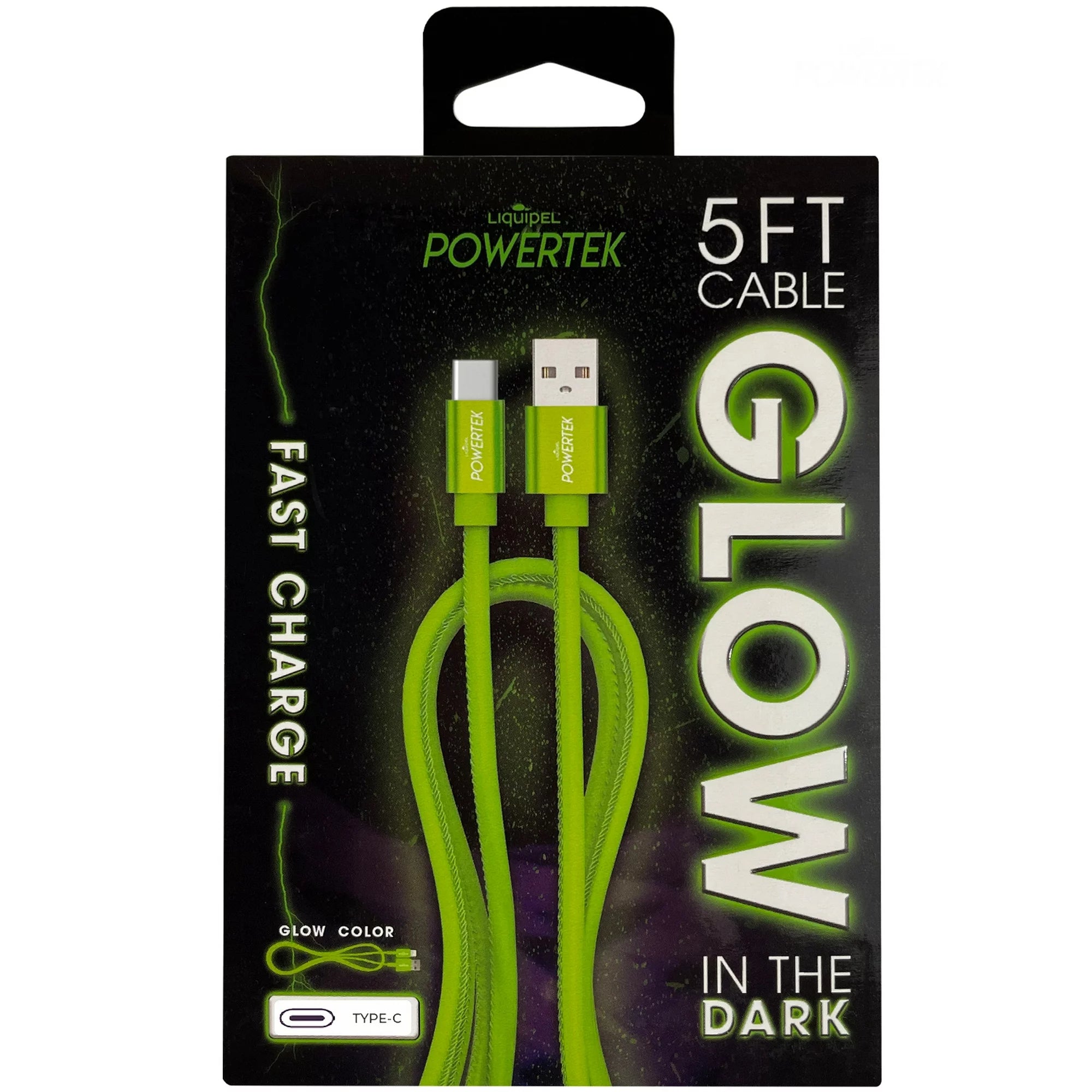 Powertek Glow in the Dark Charging Cable (5ft)