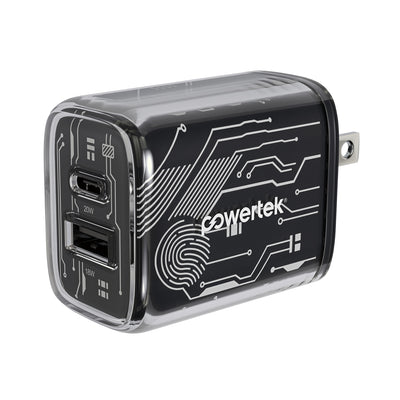 Powertek Cleartek 20W Dual-Port Wall Charger (USB-A & USB-C) – Liquipel