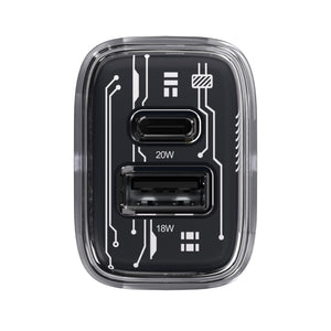 Powertek Cleartek 20W Dual-Port Wall Charger (USB-A & USB-C) – Liquipel