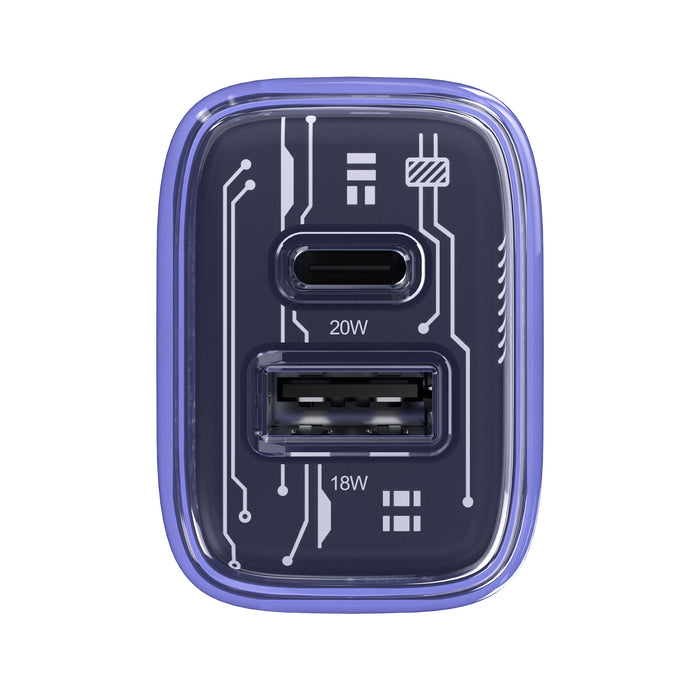 Powertek Cleartek 20W Dual-Port Wall Charger (USB-A & USB-C) – Liquipel