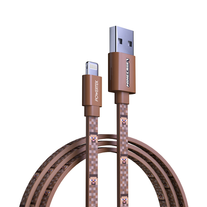 Powertek Minecraft USB-A to Lightning Charging Cable (6ft) – Liquipel